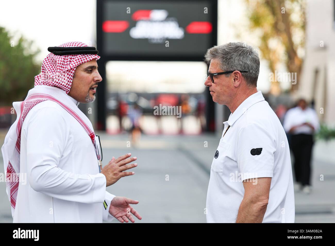 Sakhir, Bahrain. 12th Apr, 2025. SAKHIR, BAHRAIN - APRIL 12: HRH Prince ...