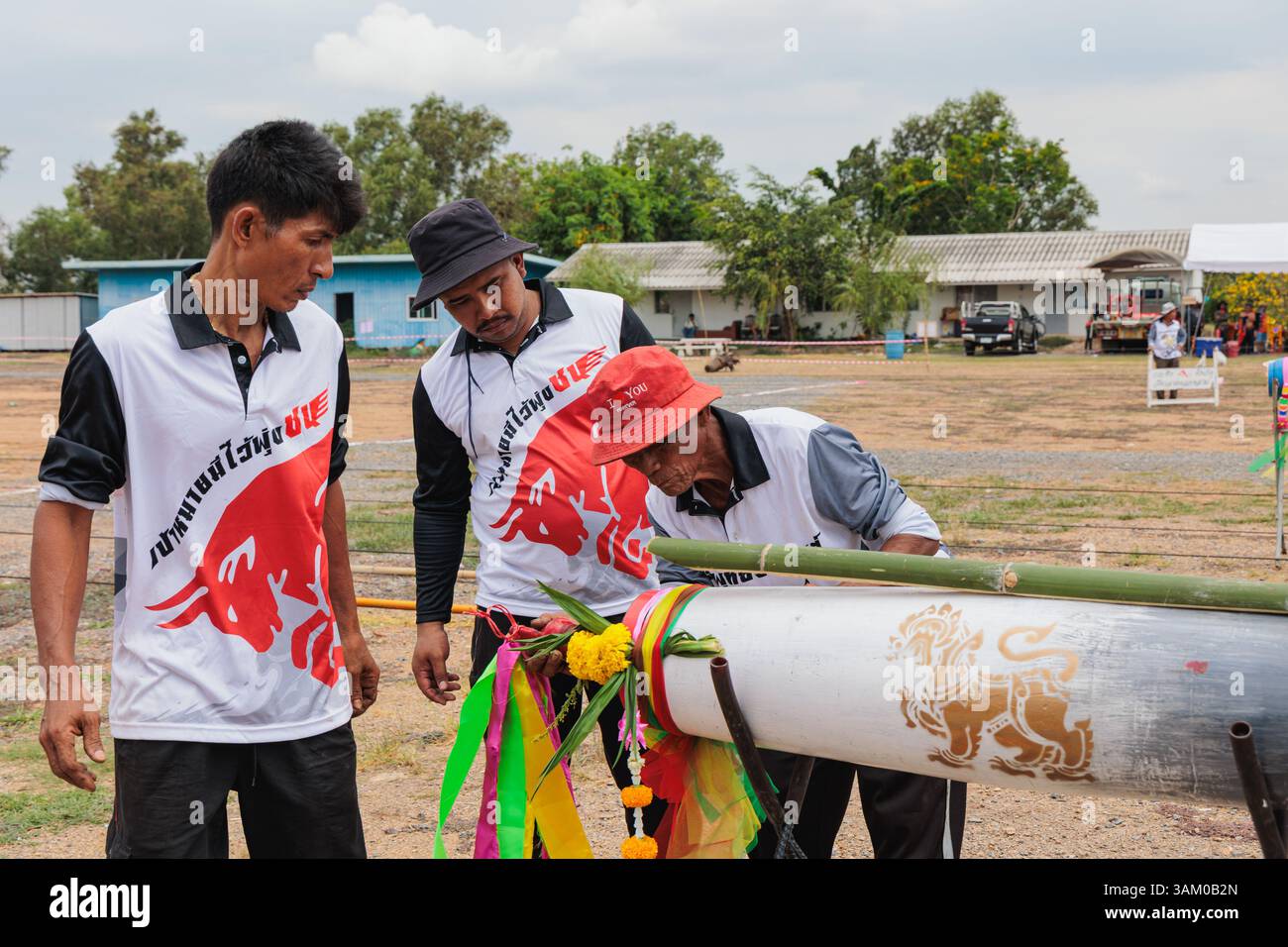 Pathum Thani, Thailand. 13th Apr, 2025. Competitors being seen ...
