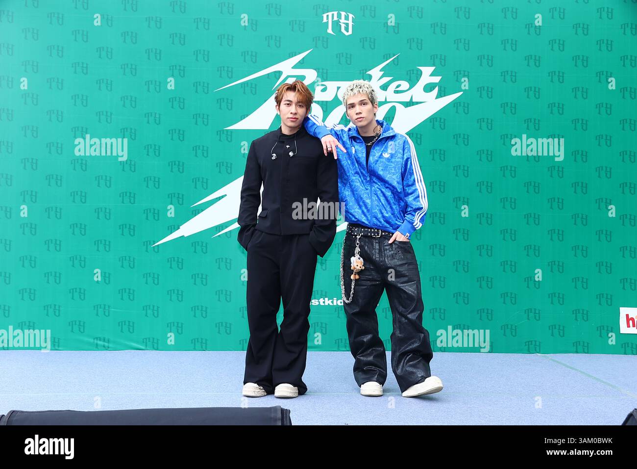 TAIPEI, CHINA - APRIL 13, 2025 - Hong Kong male singer Tyson Yoshi and ...