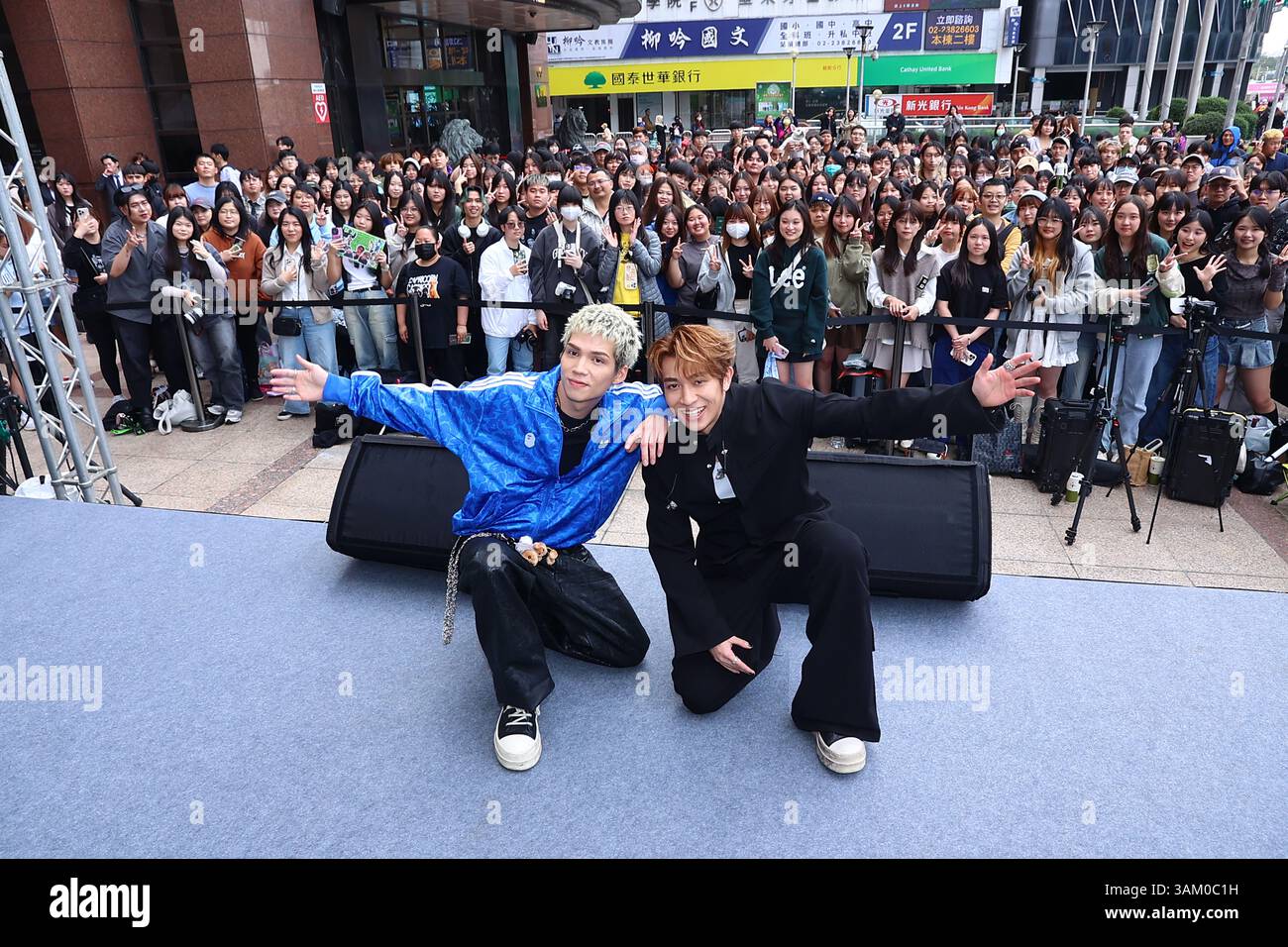 TAIPEI, CHINA - APRIL 13, 2025 - Hong Kong male singer Tyson Yoshi and ...