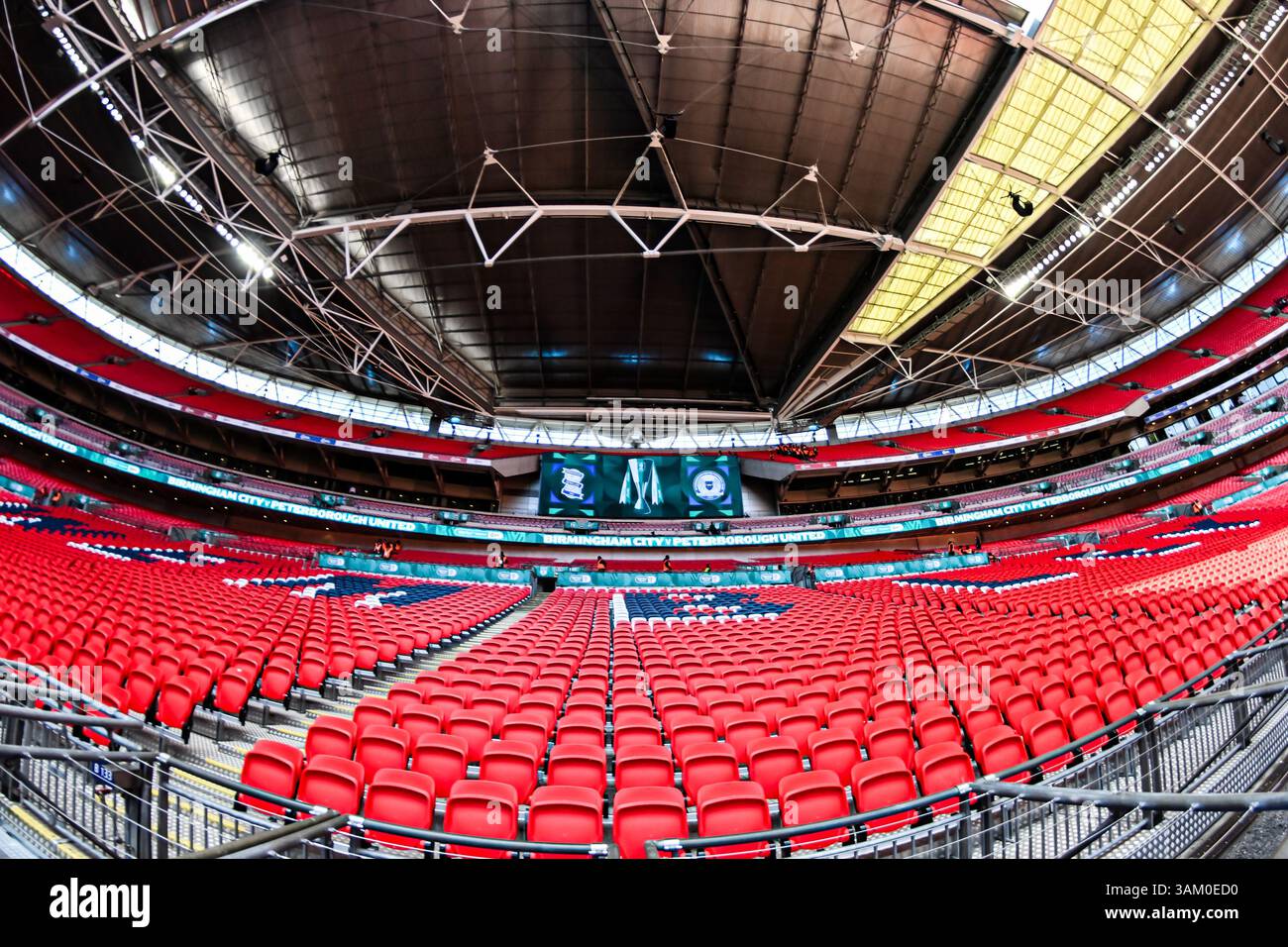 General view inside the stadium during the Vertu Trophy Final between ...