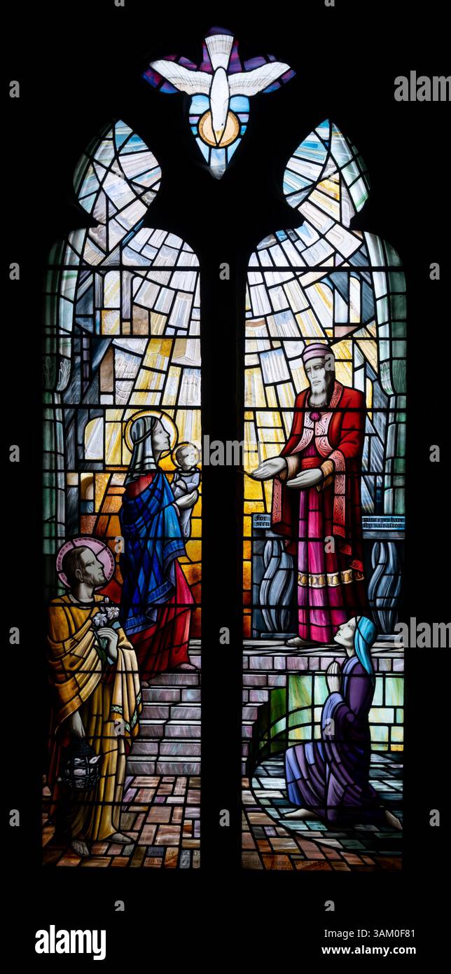Stained glass by Claude Price in St. Alphege Church, Solihull, West ...