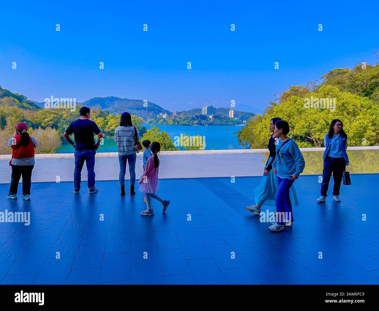Yuchi, Taiwan, Sun moon Lake, Groups People, Taiwanese Tourists ...