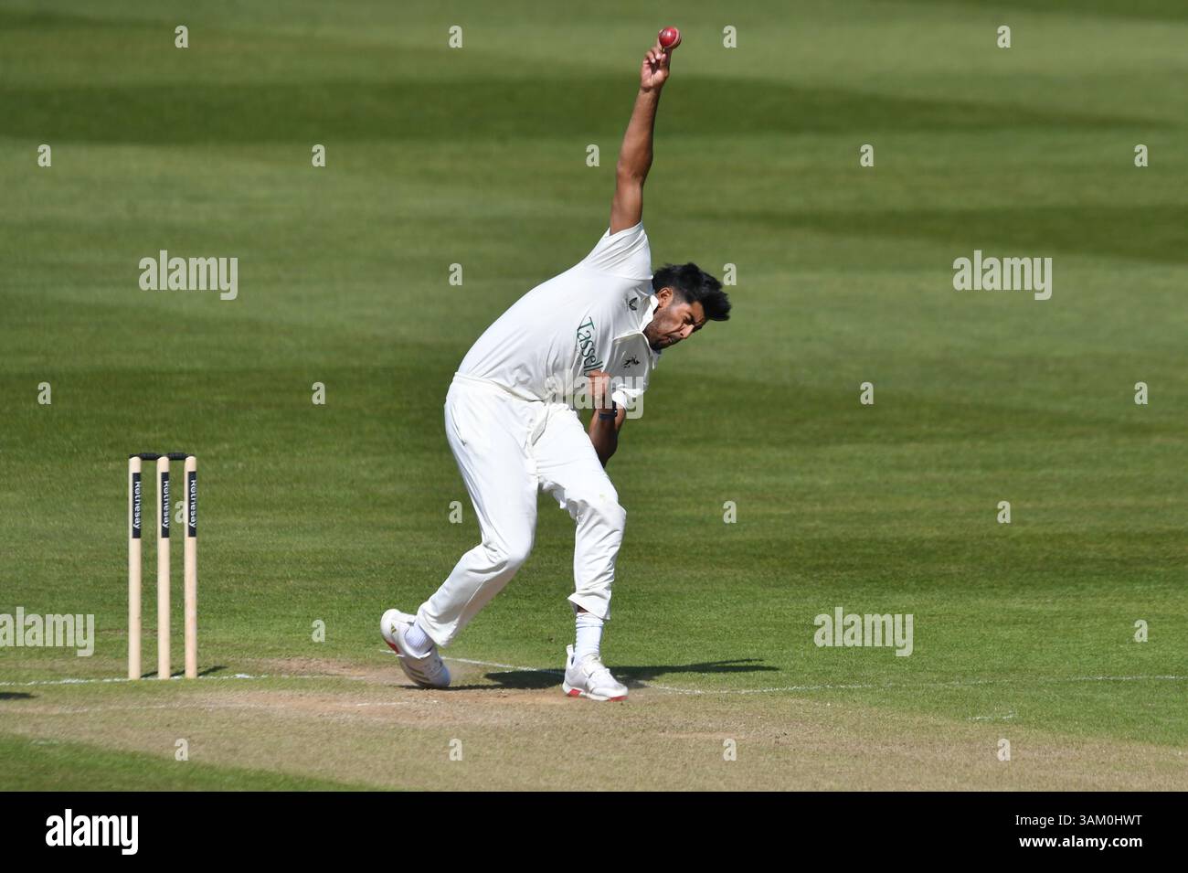 Canterbury, England. 13th Apr 2025. Jas Singh during day three of the ...