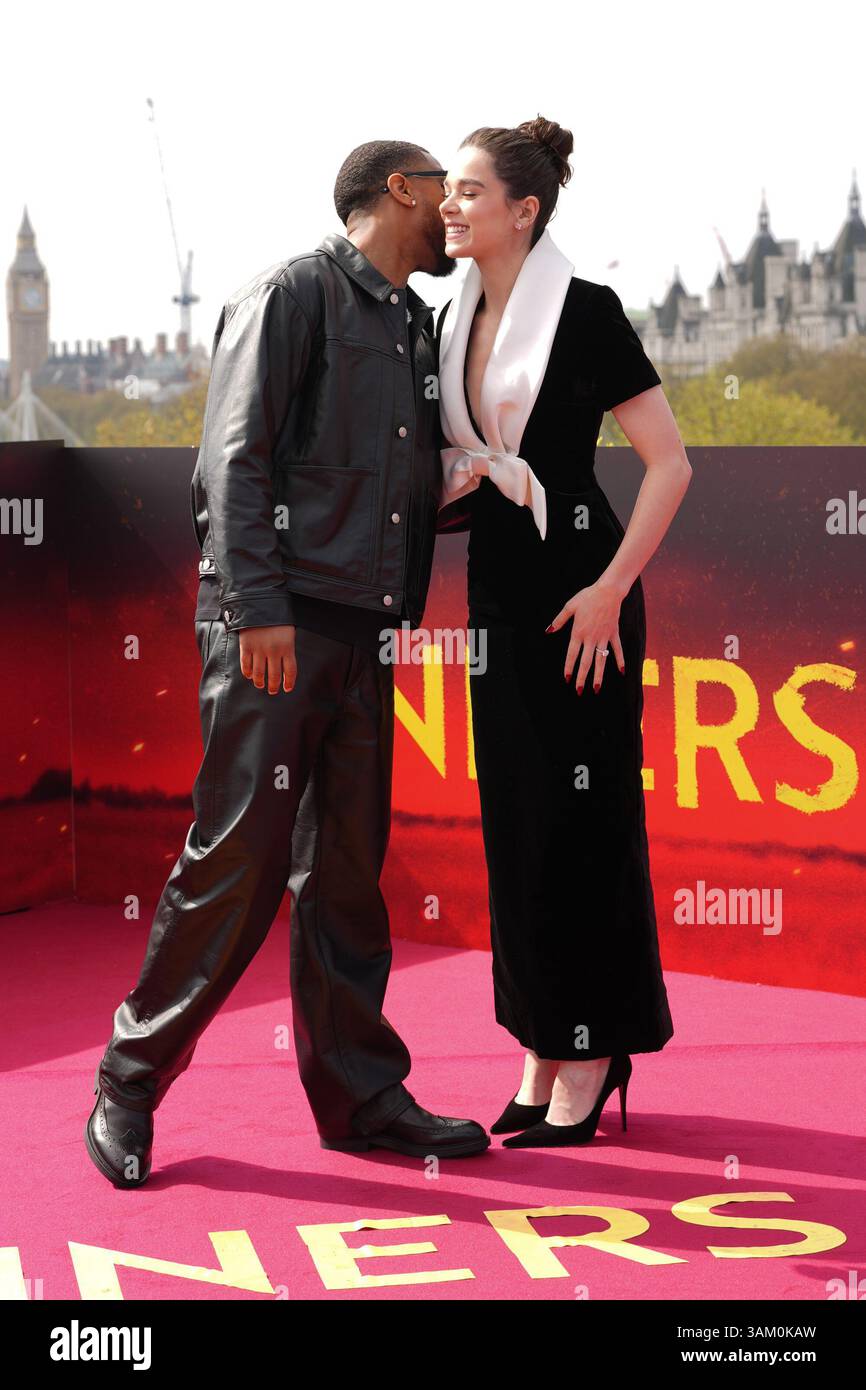 Micheal B. Jordan and Hailee Steinfield at a photo call for Sinners at ...