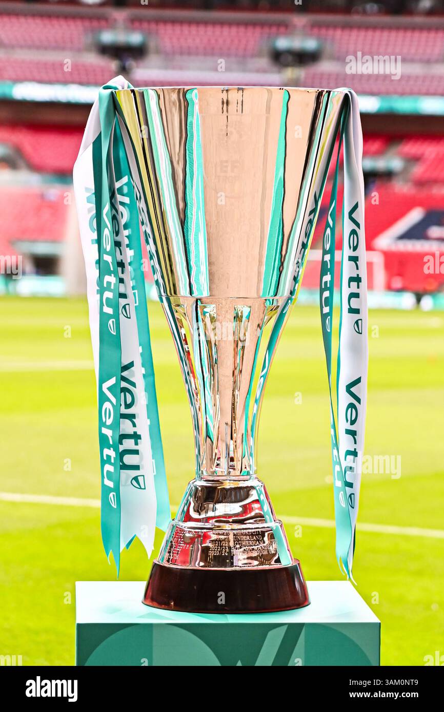 Wembley Stadium, London on Sunday 13th April 2025. The Vertu trophy ...