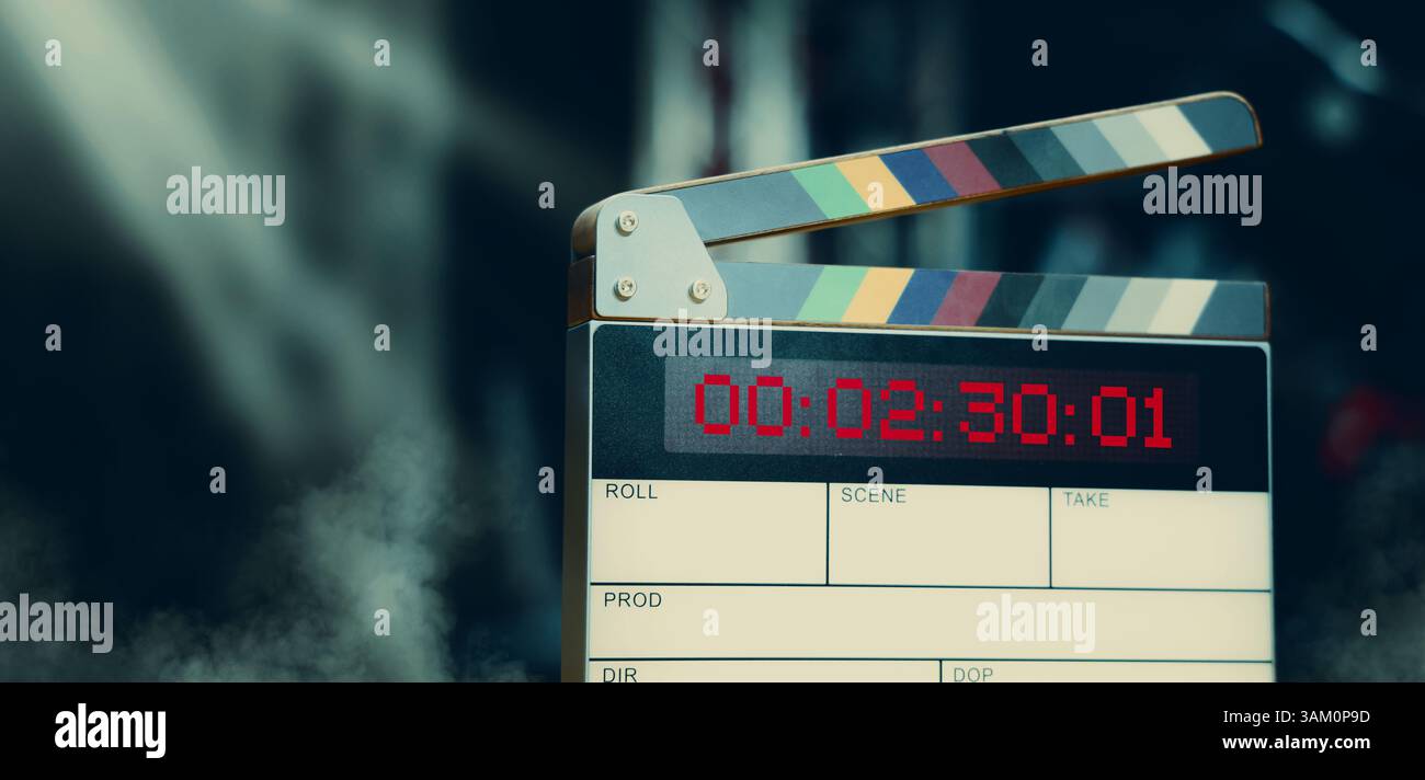 Digital Clapper Board for filmmaker in set. Timecode Slate to use in ...