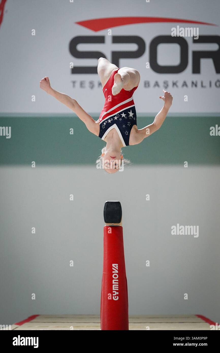 ANTALYA, TURKIYE - MARCH 23, 2025: Claire PEASE performing on the ...
