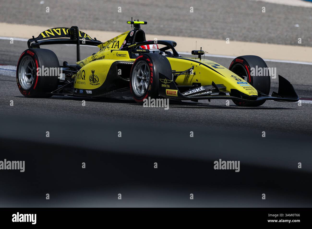 02 STANEK Romane (cze), Invicta Racing, Dallara F2 2024, action during ...