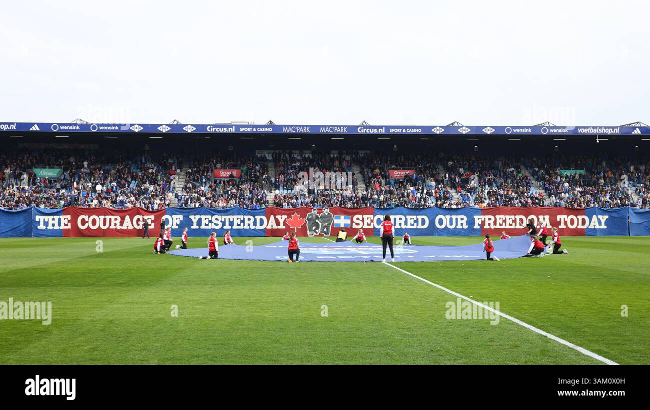 ZWOLLE , 13-04-2025 , MAC3PARK stadium , season 2024 / 2025 , Dutch ...