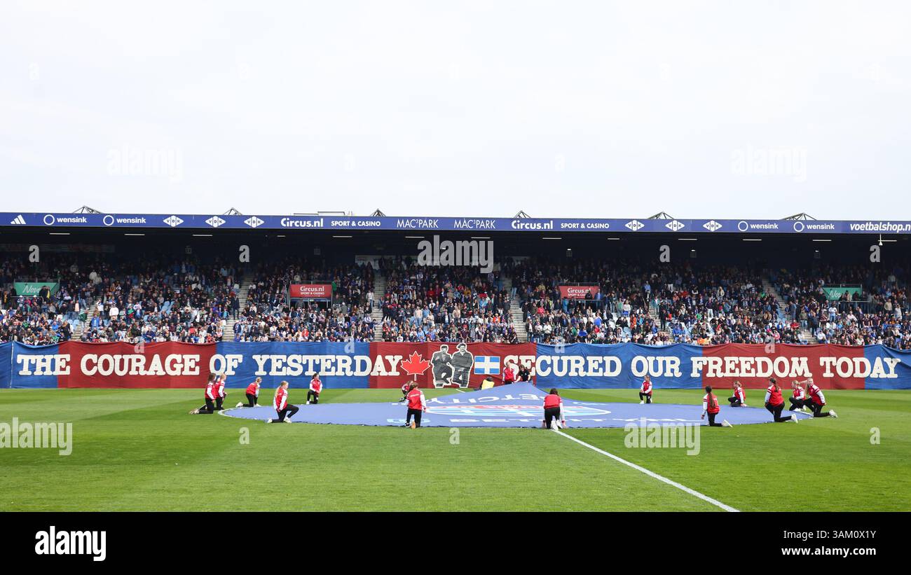 Zwolle, Netherlands. 13th Apr, 2025. ZWOLLE, 13-04-2025, MAC3PARK ...