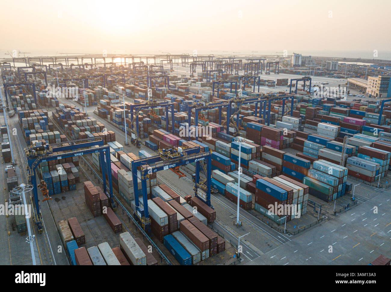 Haikou. 11th Jan, 2025. An aerial drone photo taken on Jan. 11, 2025 ...