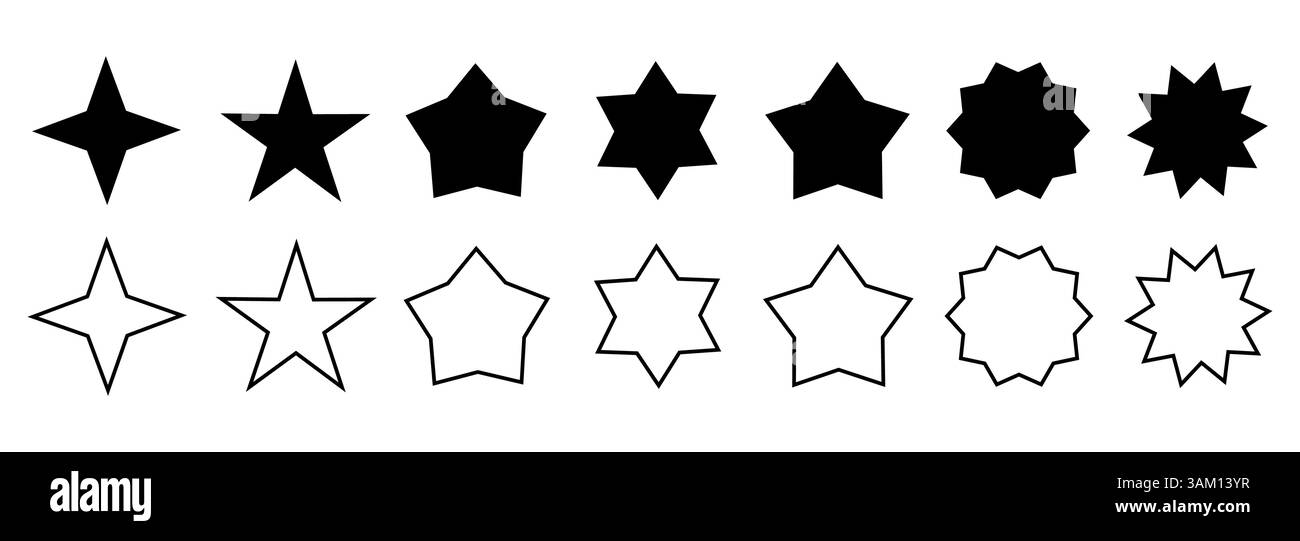 Stars collection. Star icons. Vector icon star Icon Vector / star icon ...