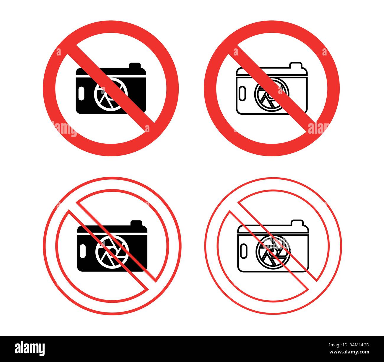 No camera sign. design on a transparent background. Premium quality ...