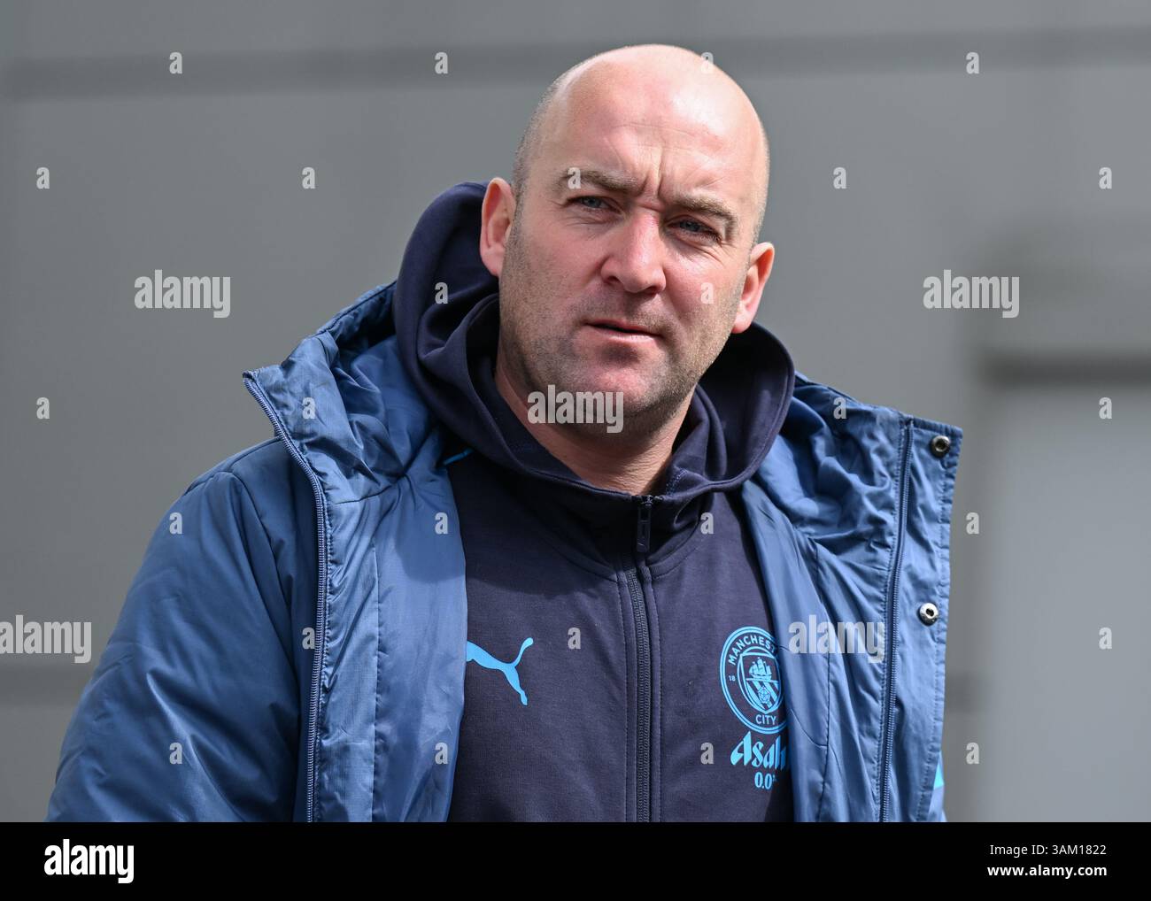Manchester, UK. 13th Apr, 2025. Nick Cushing interim manager of ...