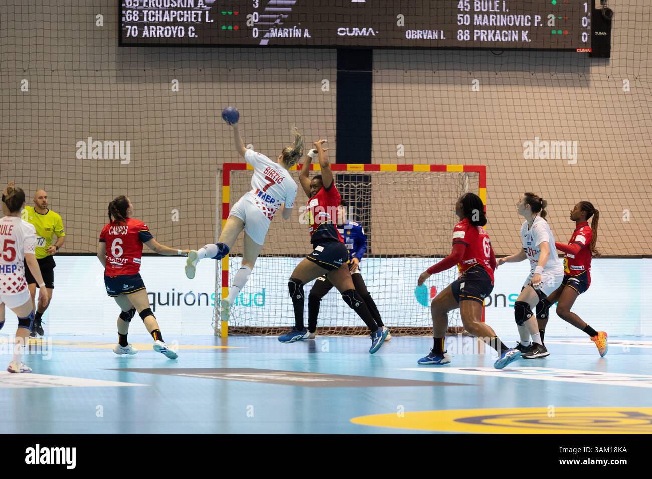 Algeciras, Cádiz, Spain. 13th Apr 2025. Match between the Spanish women ...
