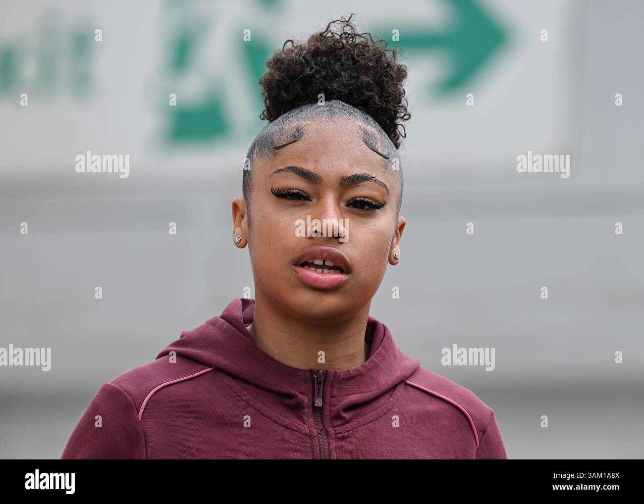 Manchester, UK. 13th Apr, 2025. Khiara Keating of Manchester City ...
