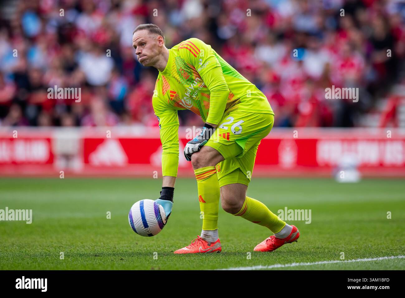 The City Ground, Nottingham, UK. 12th Apr, 2025. Premier League ...