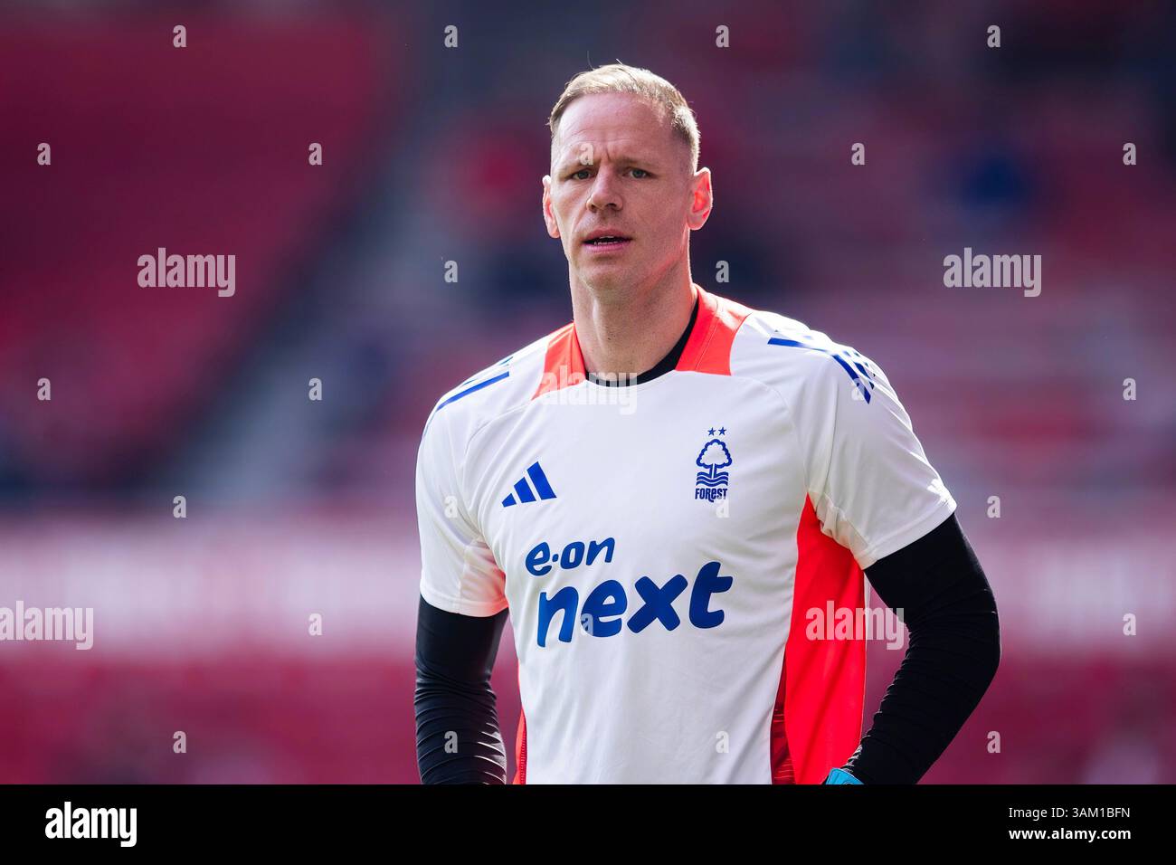 The City Ground, Nottingham, UK. 12th Apr, 2025. Premier League ...
