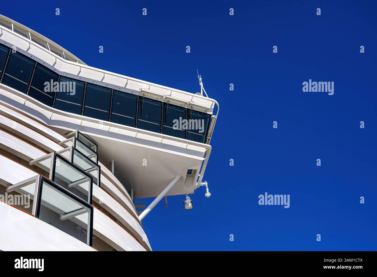 Detail views of the bridge of P&O Cruises' Excel class cruise ship ...