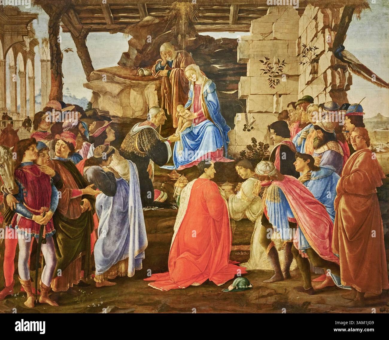 Adorazione dei Magi - tempera su tavola - Alessandro Filipepi detto Botticelli - 1475 - Firenze ...
