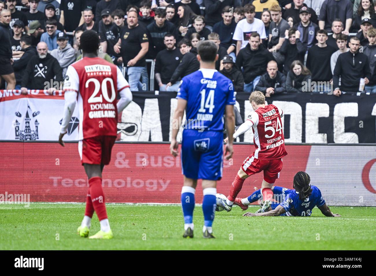 Antwerpen, Belgium. 13th Apr, 2025. Antwerp's Semm Renders and Gent's ...