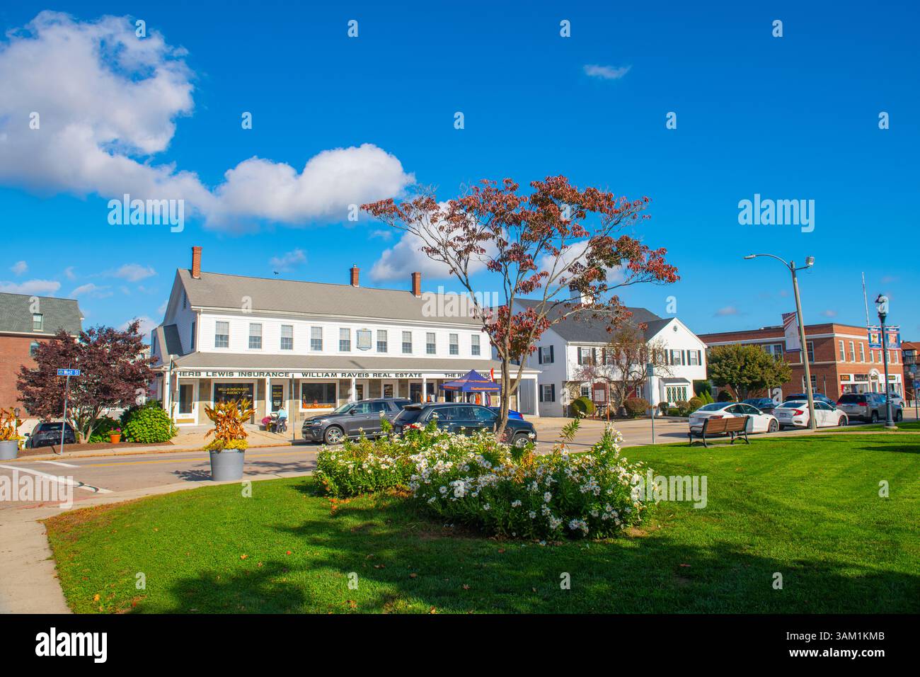 The Colonial Building on West Street next to Town common in historic ...