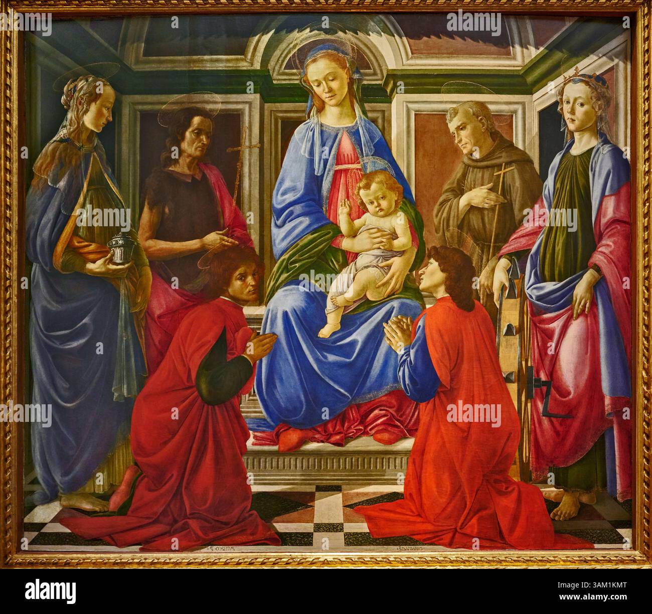 Madonna col Bambino con S. Maria Maddalena, S. Giovanni Battista, S ...
