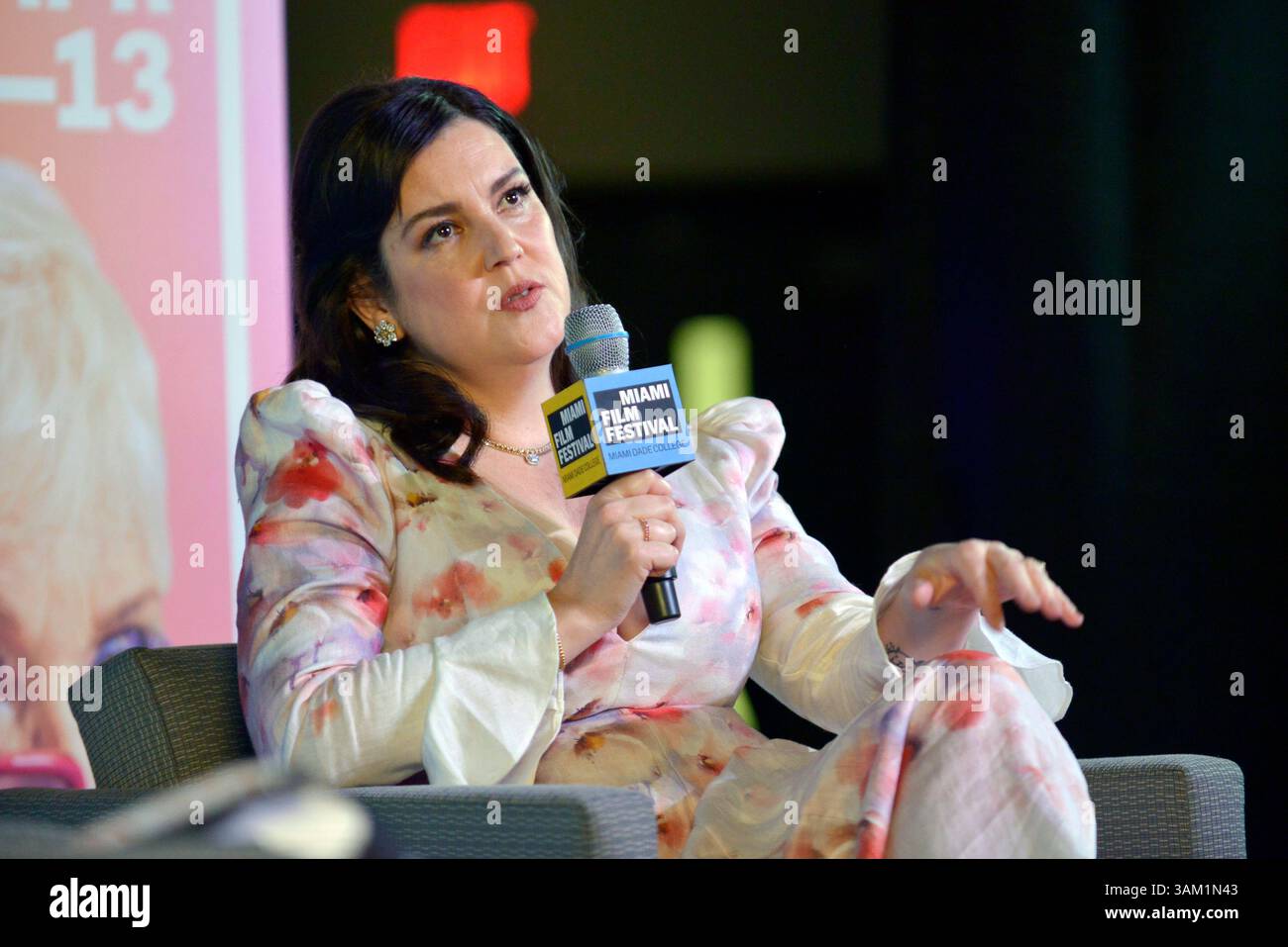 MIAMI, FLORIDA - APRIL 12: Actress Melanie Lynskey in conversation with ...