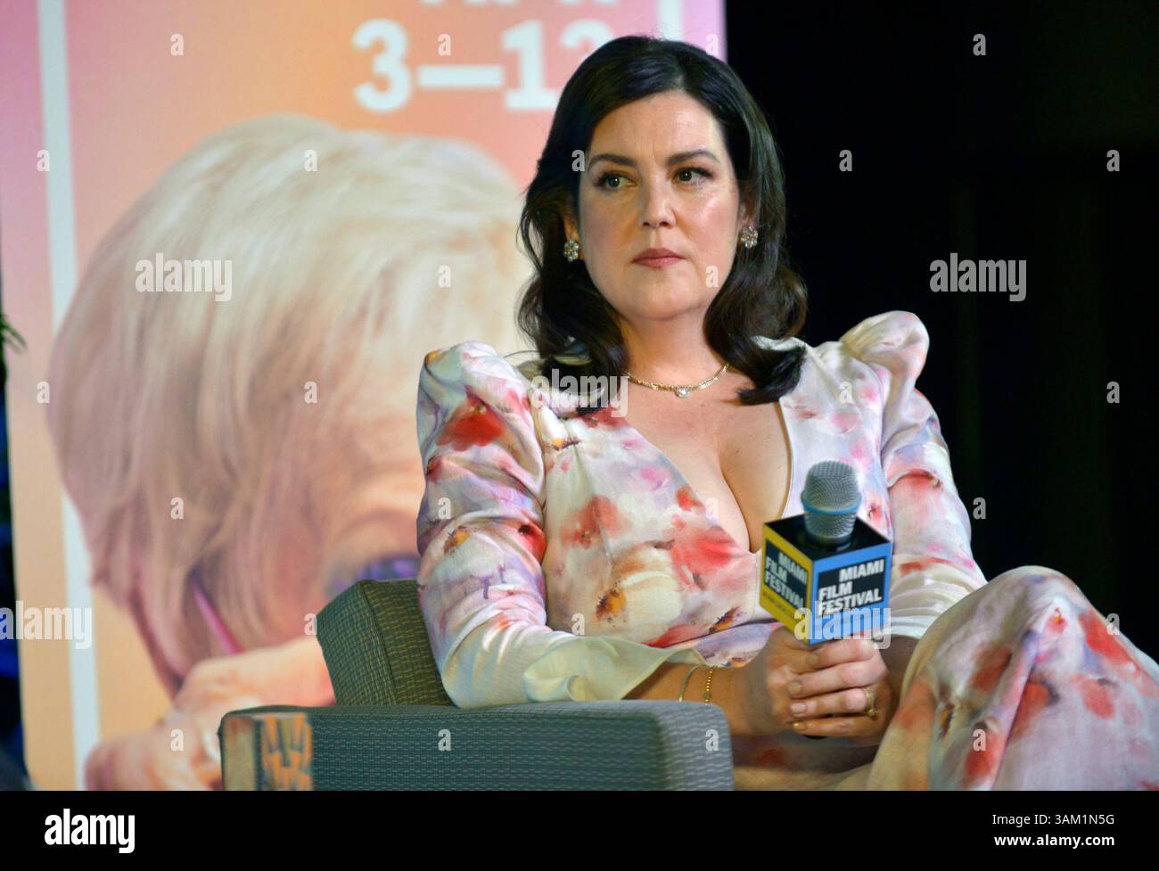 MIAMI, FLORIDA - APRIL 12: Actress Melanie Lynskey in conversation with ...