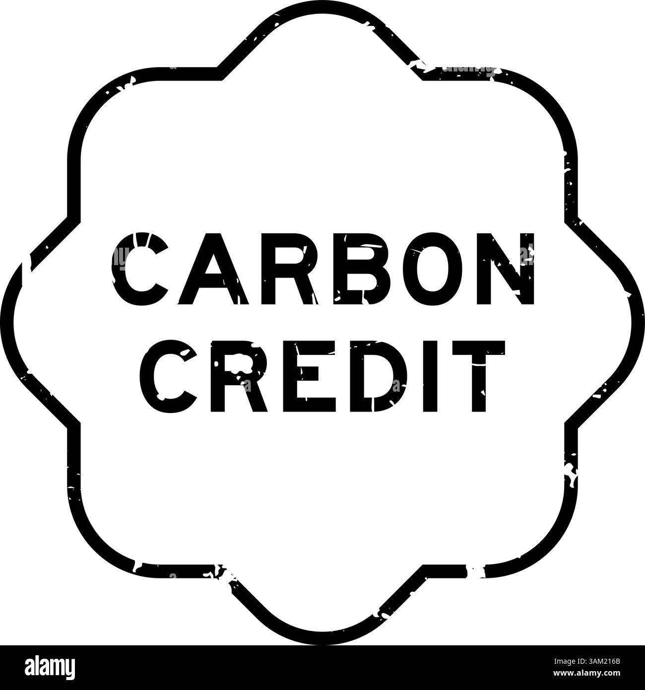 Grunge black carbon credit word square rubber seal stamp on white background Stock Vector Image ...