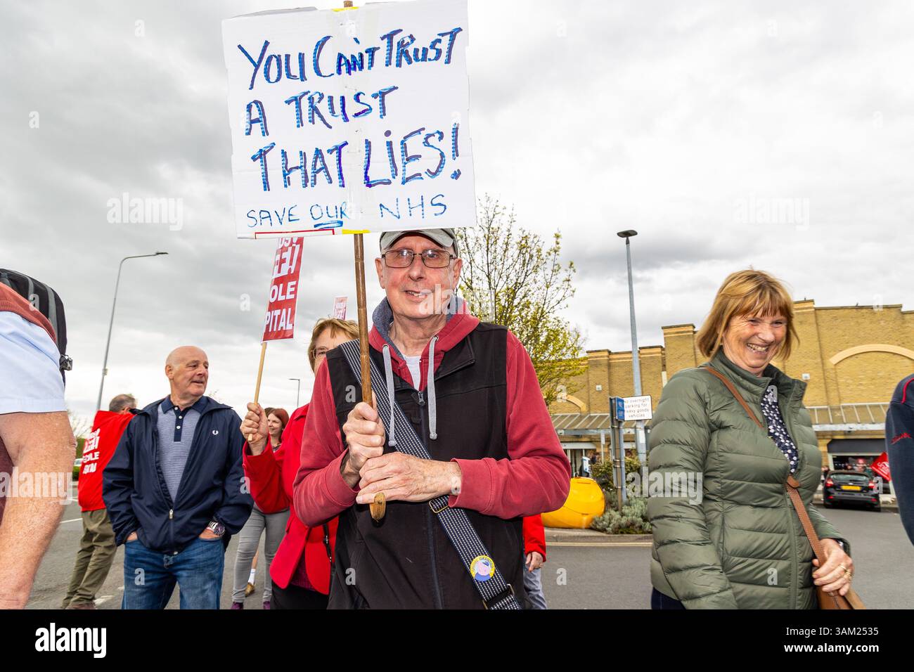 Goole, UK, 13 April 2025, Hands off Goole Hospital protest held in ...