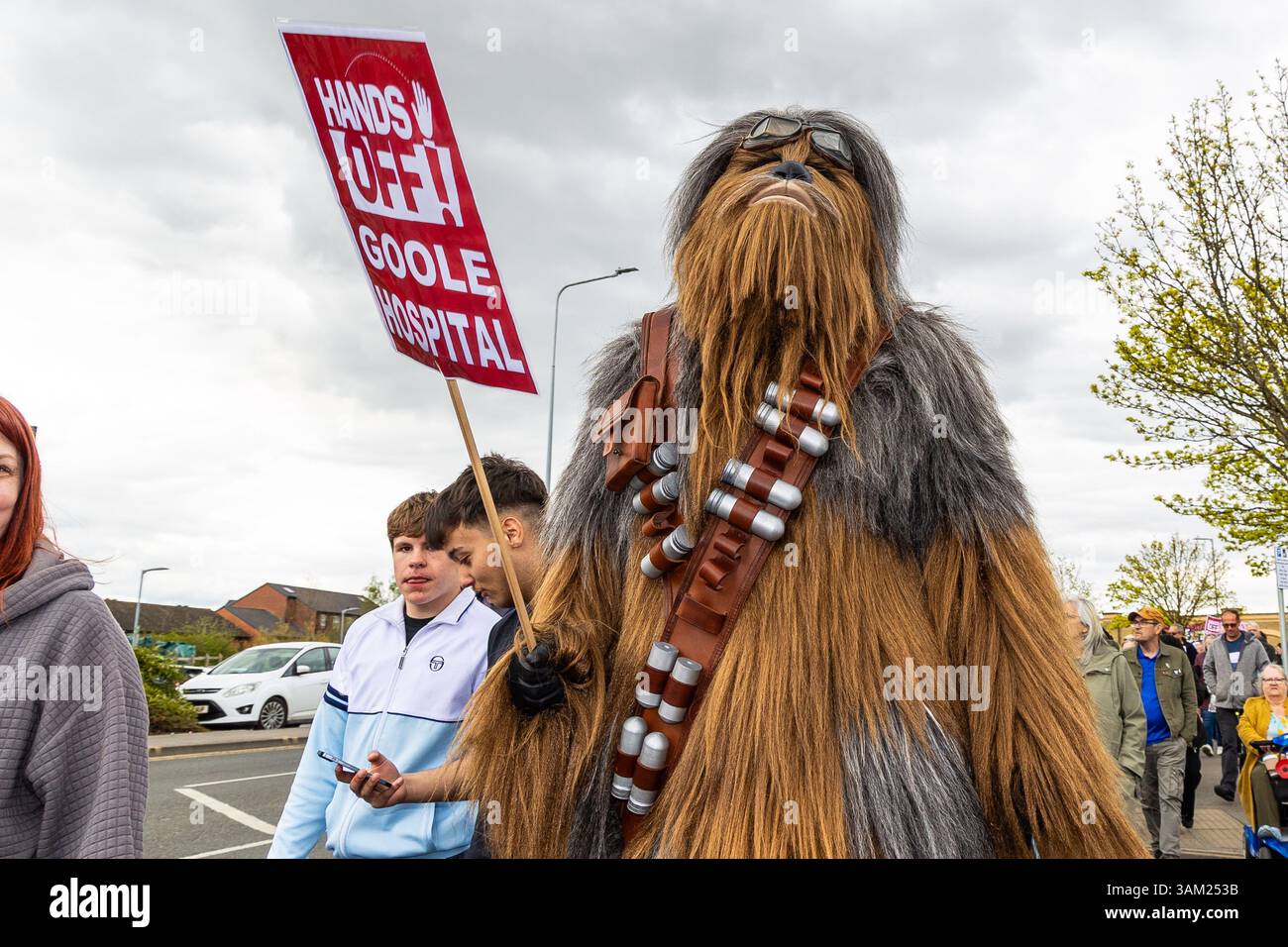 Goole, UK, 13 April 2025, Hands off Goole Hospital protest held in ...