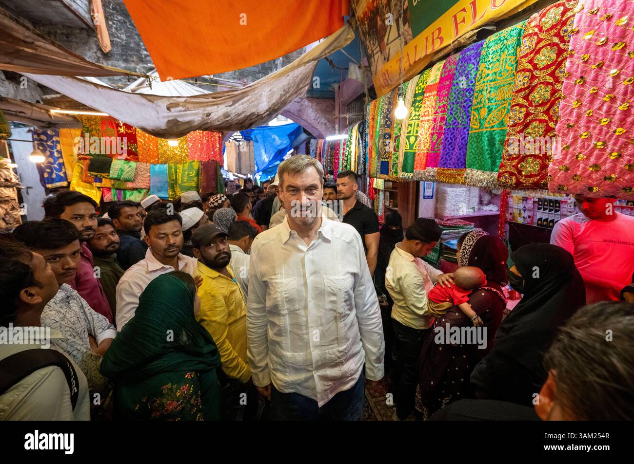 13 April 2025, India, Neu Delhi: Markus Söder, (CSU) Prime Minister of ...