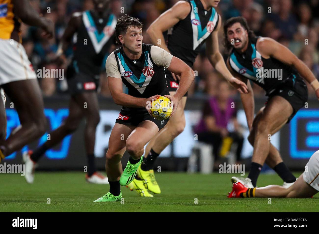 Zak Butters of the Power during the AFL Round 5 match between the Port ...