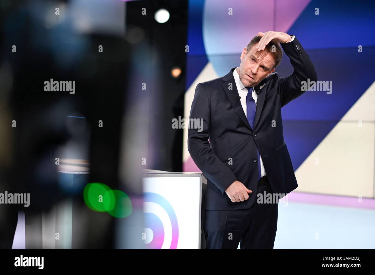 French Minister for Industry and Energy Marc Ferracci poses for ...
