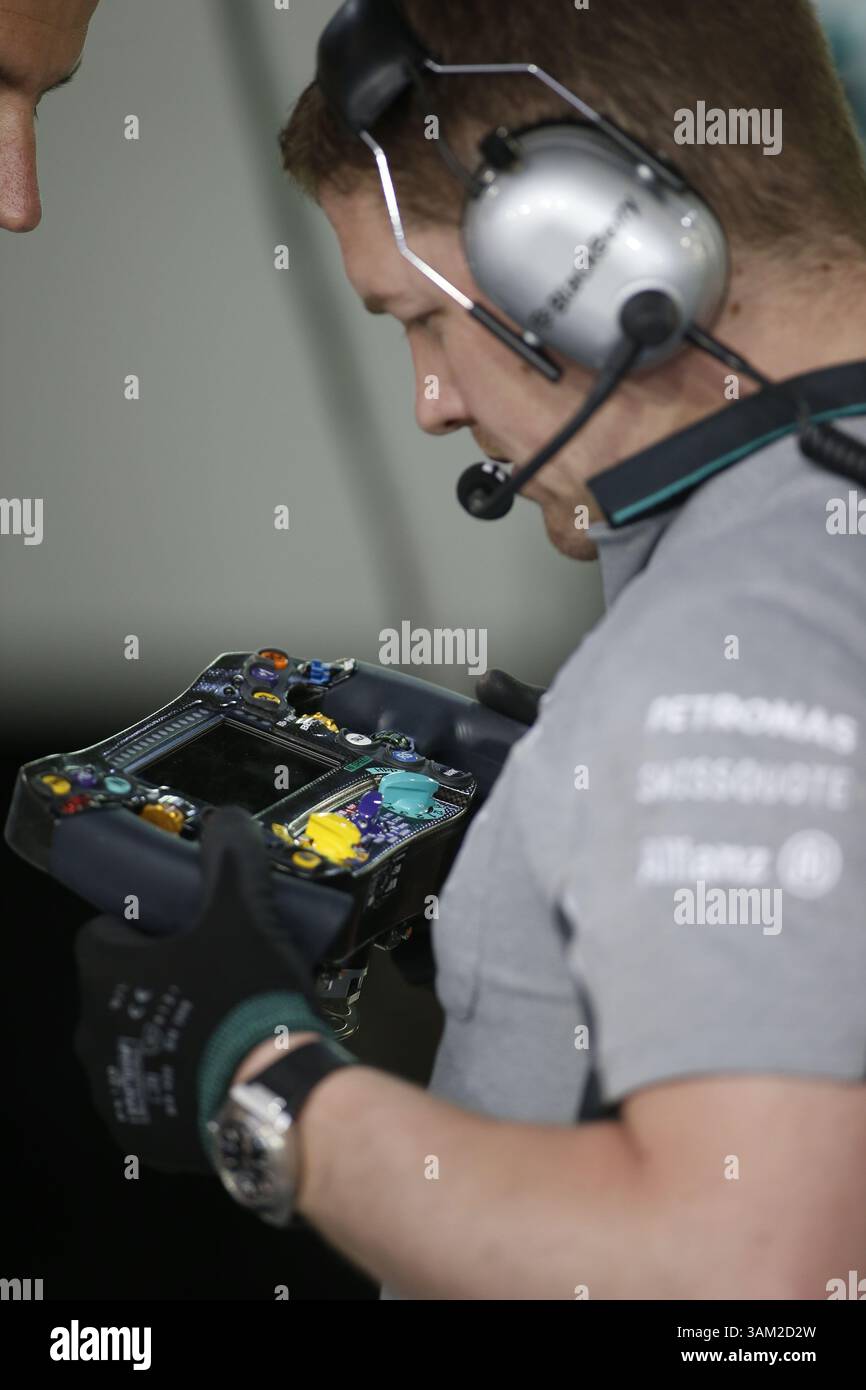 Mercedes f1 steering wheel hi-res stock photography and images - Alamy