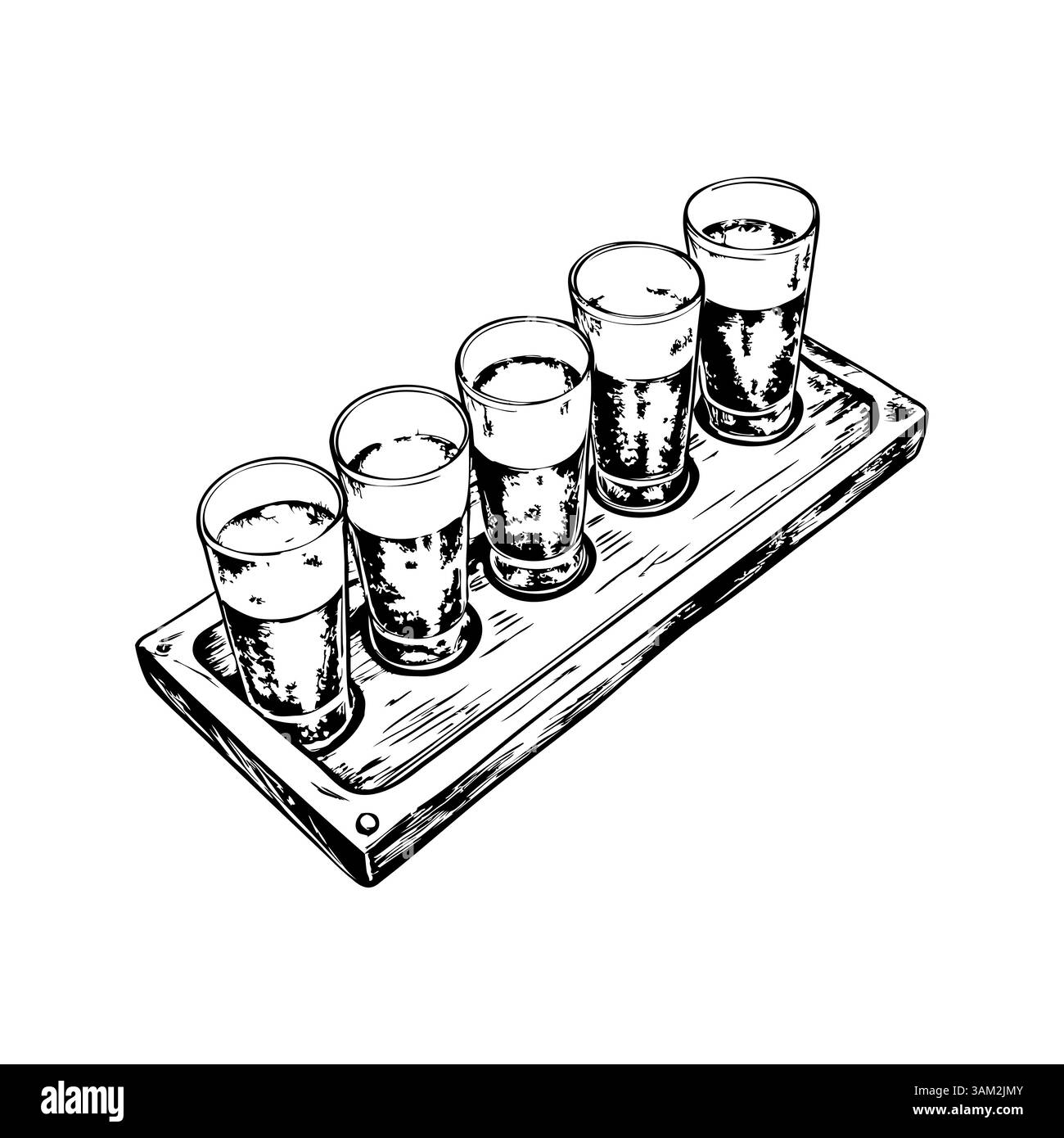 Champagne glasses bottle on Black and White Stock Photos & Images - Alamy