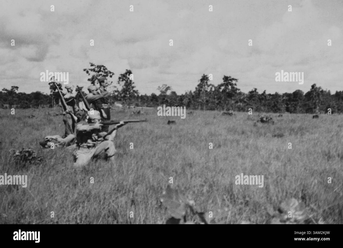 Jan. 1, 1940 - Group of Soldiers Displaying Proper Shooting Position in ...