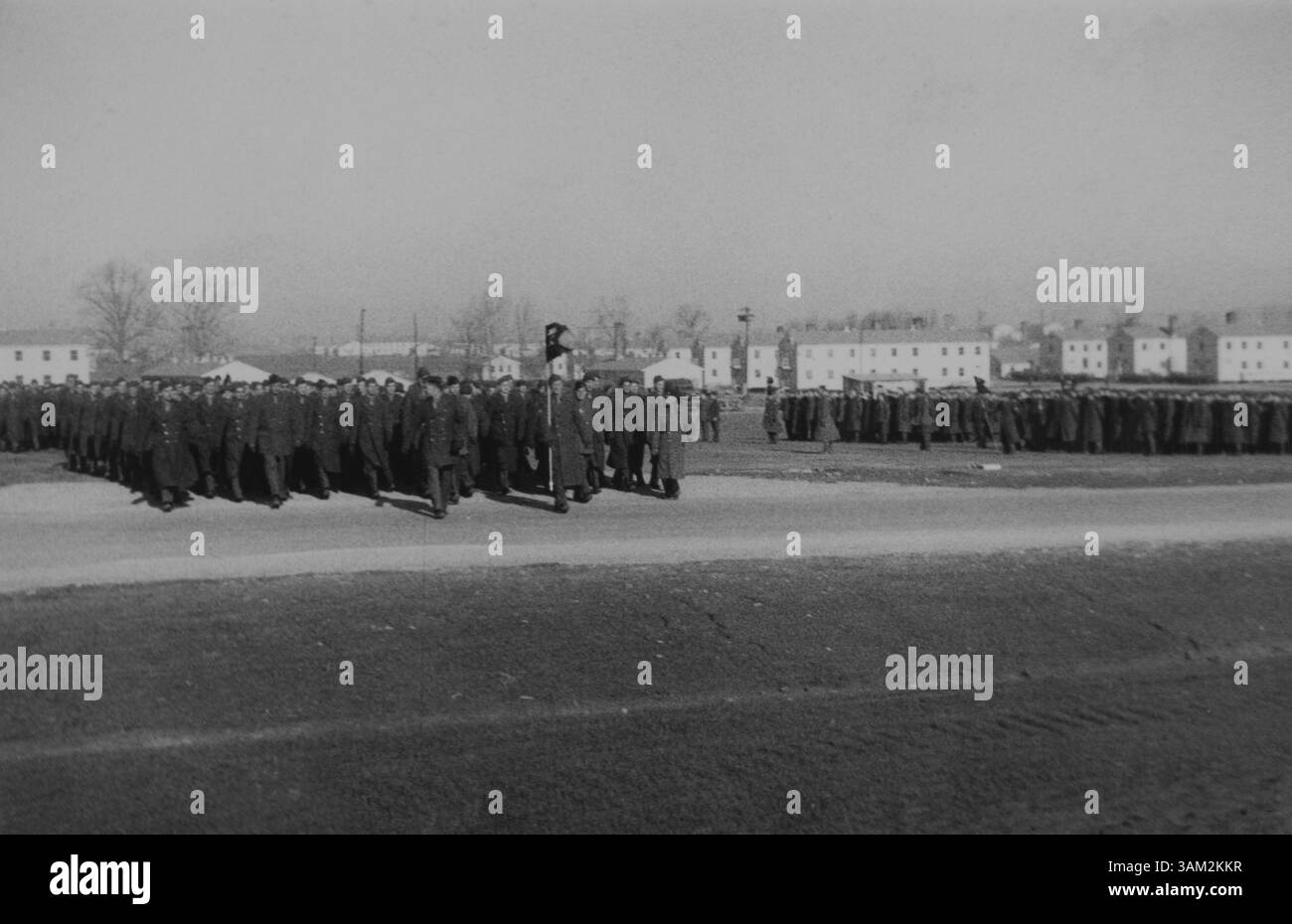 Jan. 1, 1940 - Marching Soldiers, WWII, HQ 2nd Battalion, 389th ...