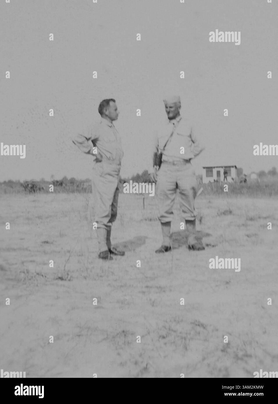 Jan. 1, 1940 - Two Soldiers, Portrait, WWII, HQ 2nd Battalion, 389th ...