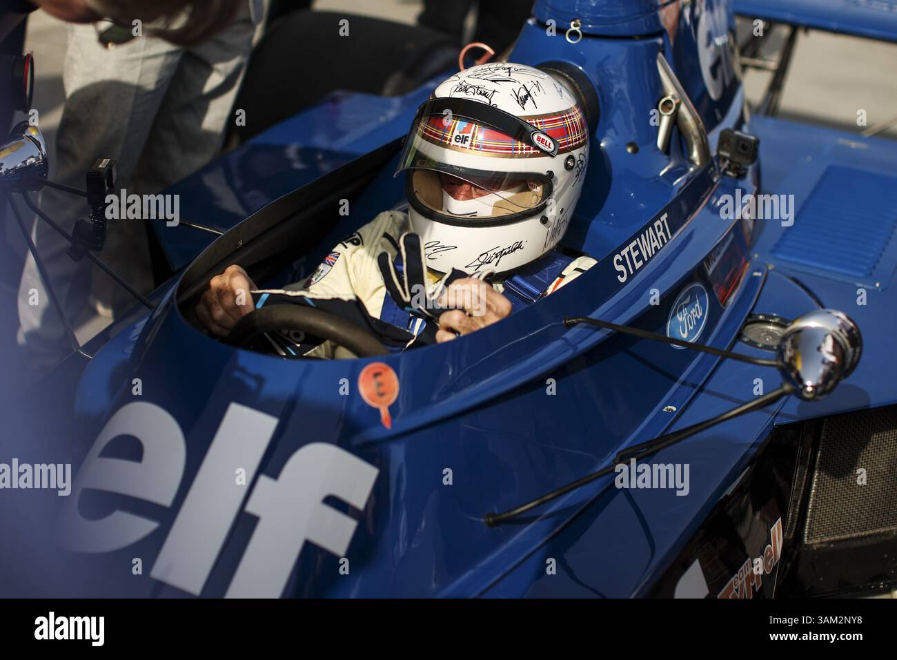 Race Against Dementia Sir Jackie Stewart Lap 1973 Tyrrell 006 during ...
