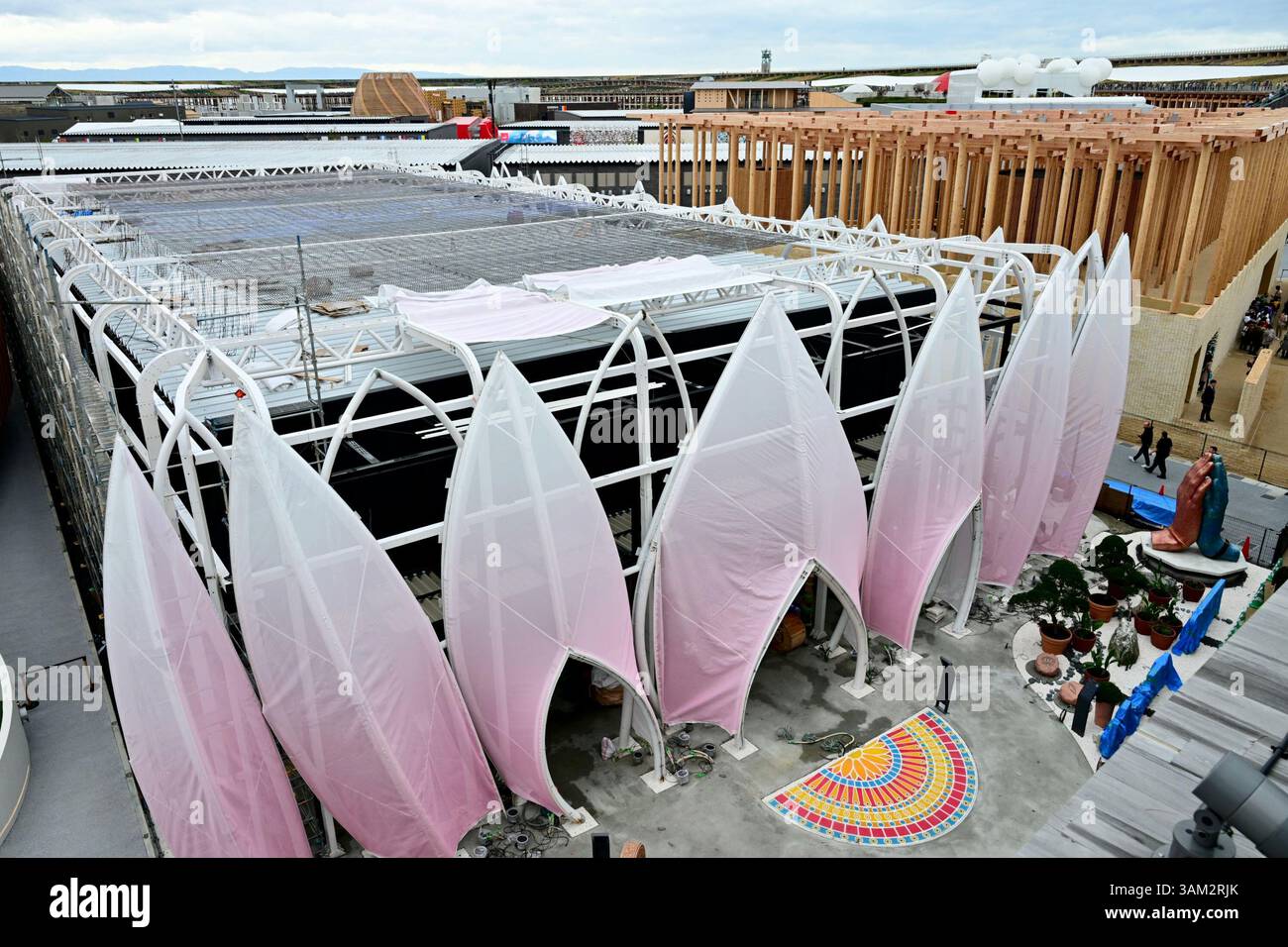 OSAKA, JAPAN - APRIL 13, 2025 - India Pavilion at Osaka World Expo 2025, Osaka, Japan on 13 ...