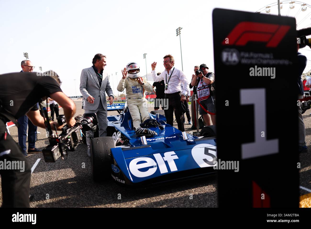 Jackie STEWART, portrait during the Formula 1 Gulf Bahrain Grand Prix 2025, 4th round of the ...
