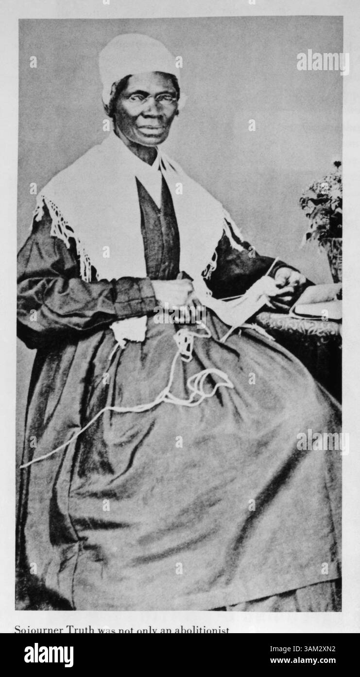Sojourner Truth (1797-1883), Abolitionist, Freed Slave (Credit Image ...