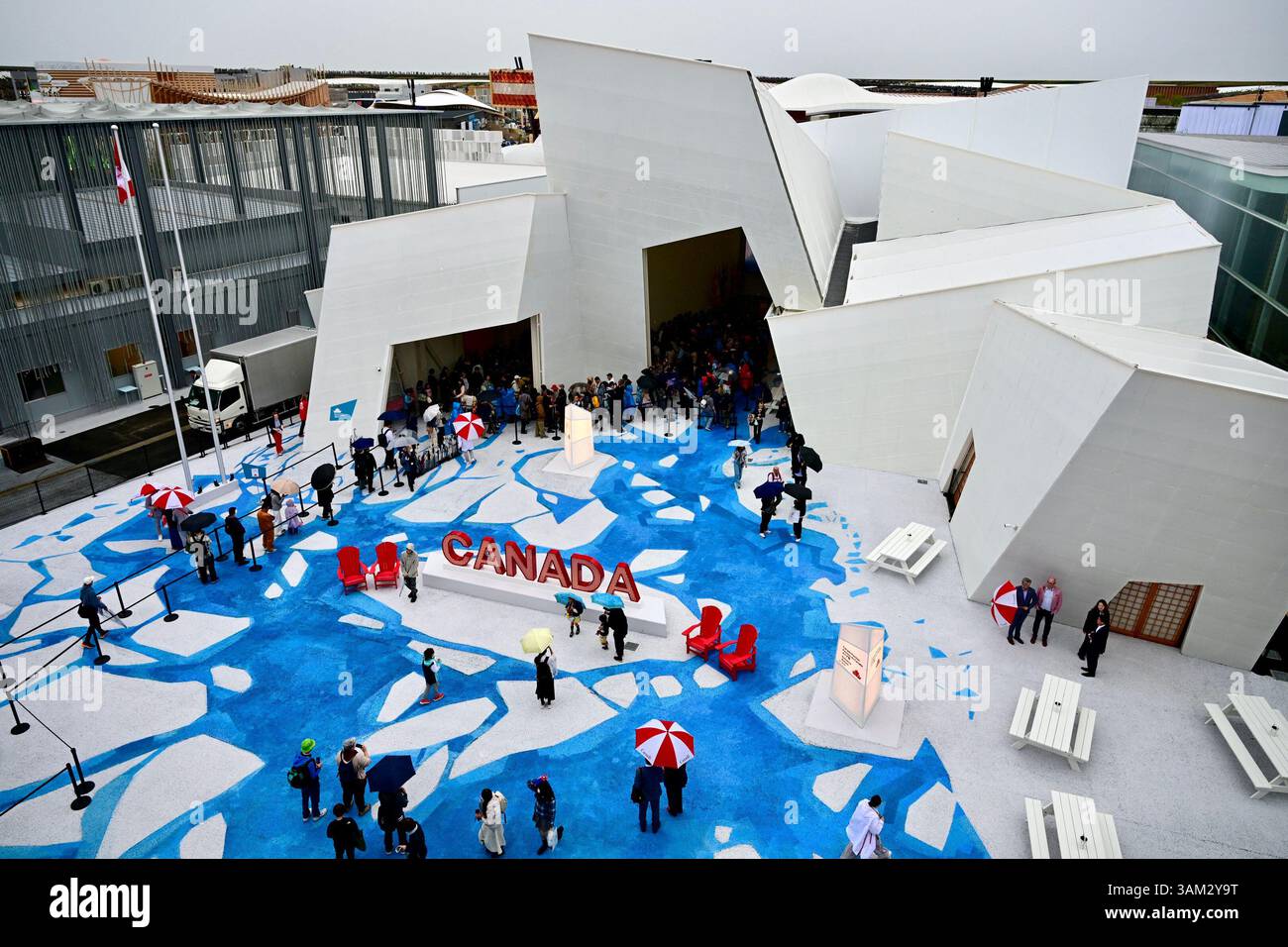 OSAKA, JAPAN - APRIL 13, 2025 - Canada Pavilion at Osaka World Expo ...