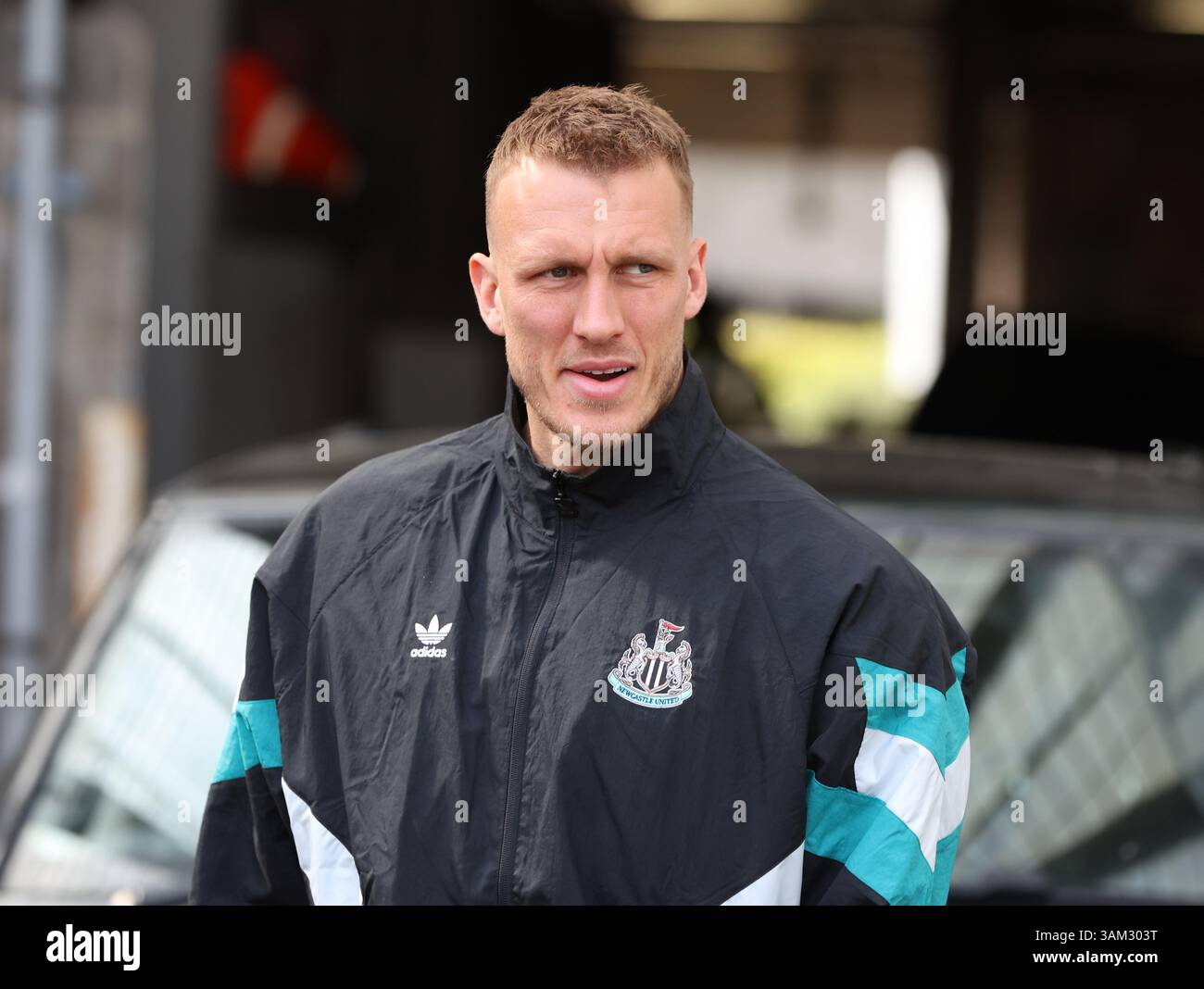 Newcastle Upon Tyne, UK. 13th Apr, 2025. Dan Burn of Newcastle United ...