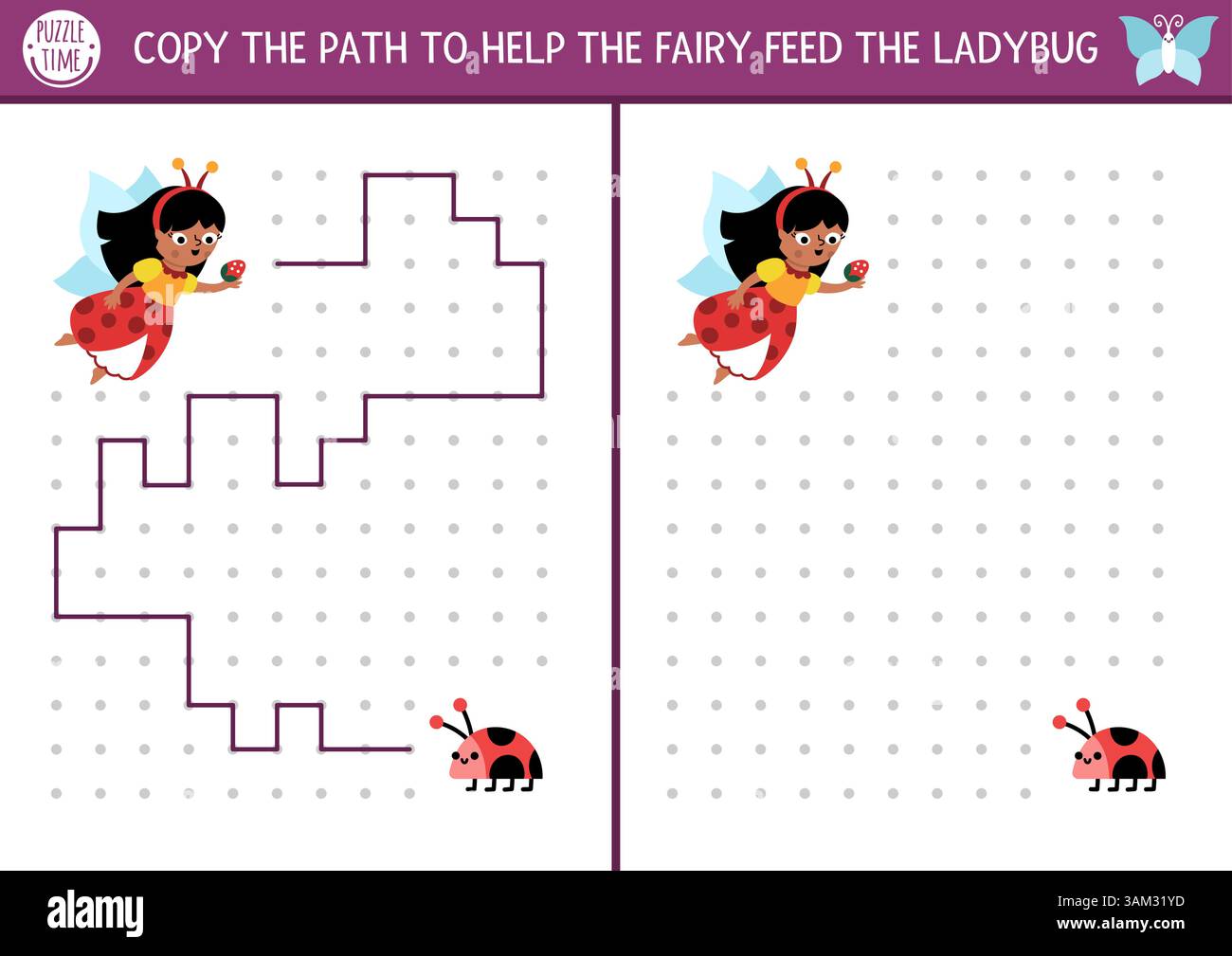 Fairyland drawing, writing, tracing, space orientation activity for ...