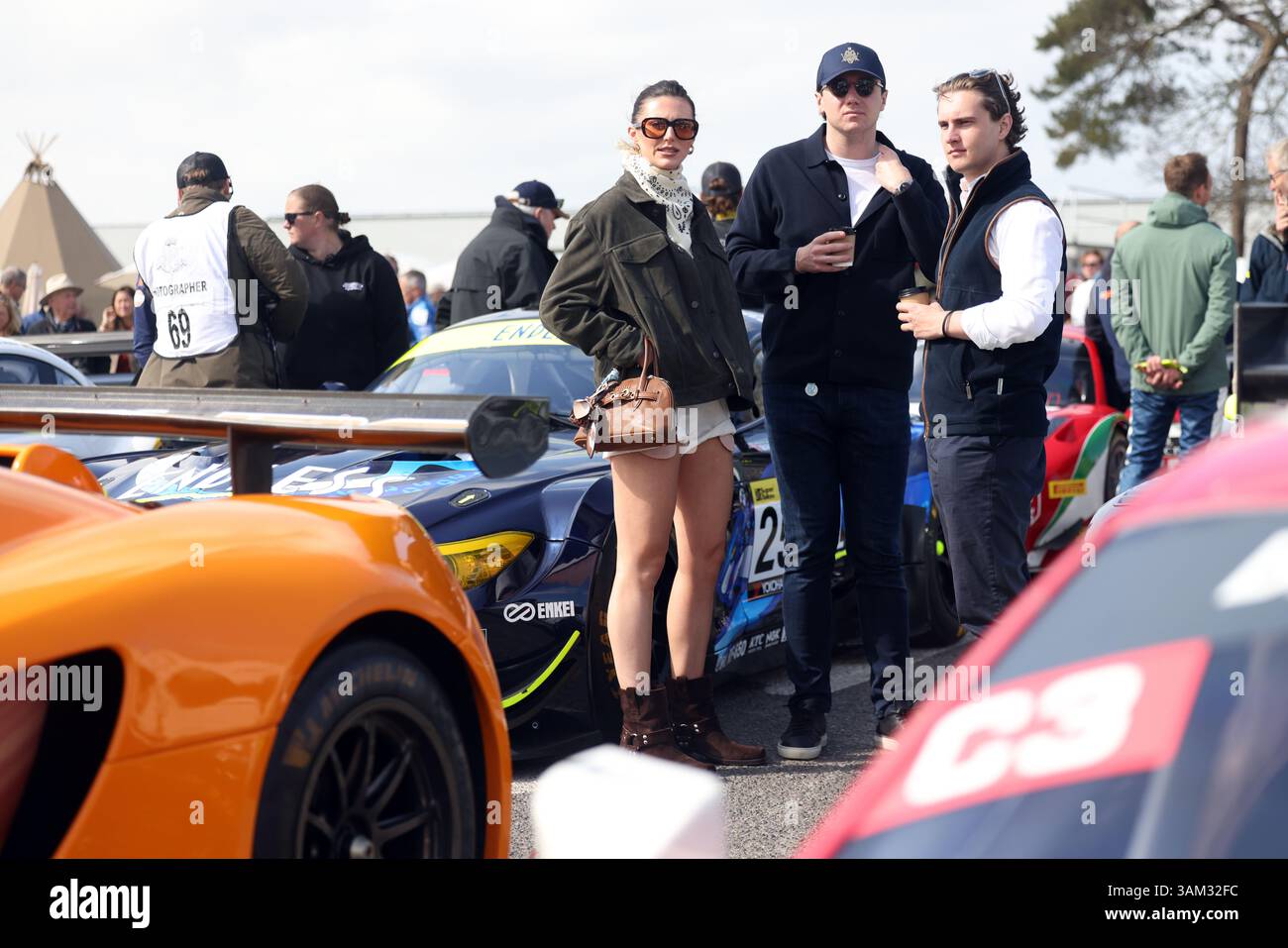 Racemeet goers at the 82nd Members' Meeting at Goodwood Motor Circuit ...