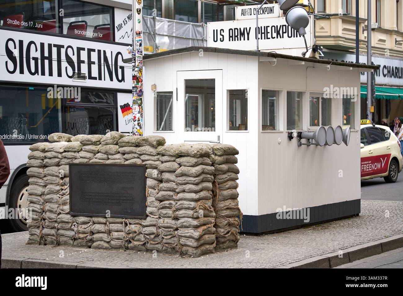 Berlin, Germany - March 27, 2025: Checkpoint Charlie in Berlin ...